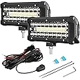 EverBrite 2PCS 7 Inch 150W Led Light Bar, Spot Flood Off Road Fog ...