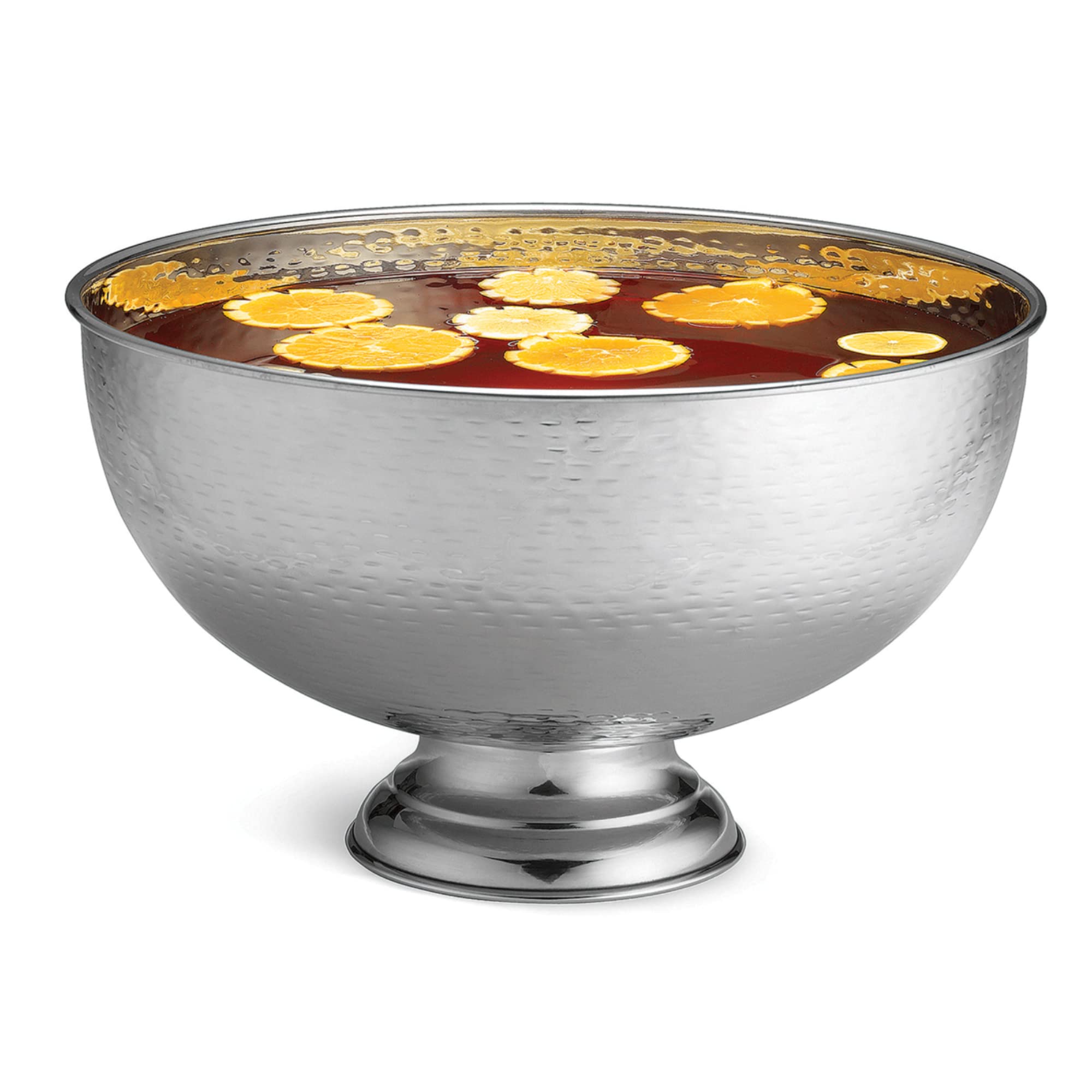 Mua TableCraft RPB1513 Hammered Pedestal Punch Bowl, Large Silver ...