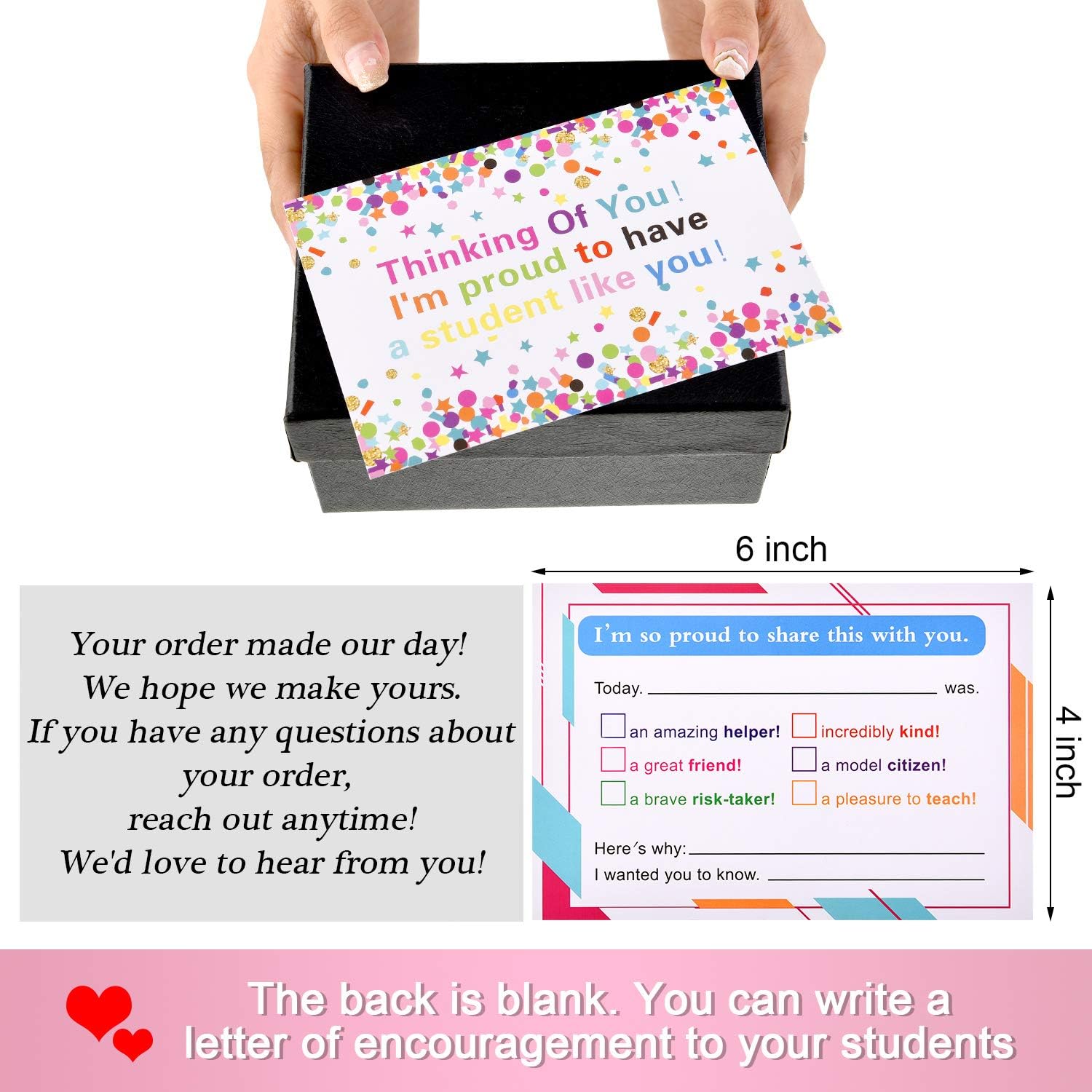 70 Pieces Positive Postcards from Teachers to Students, Motivational ...