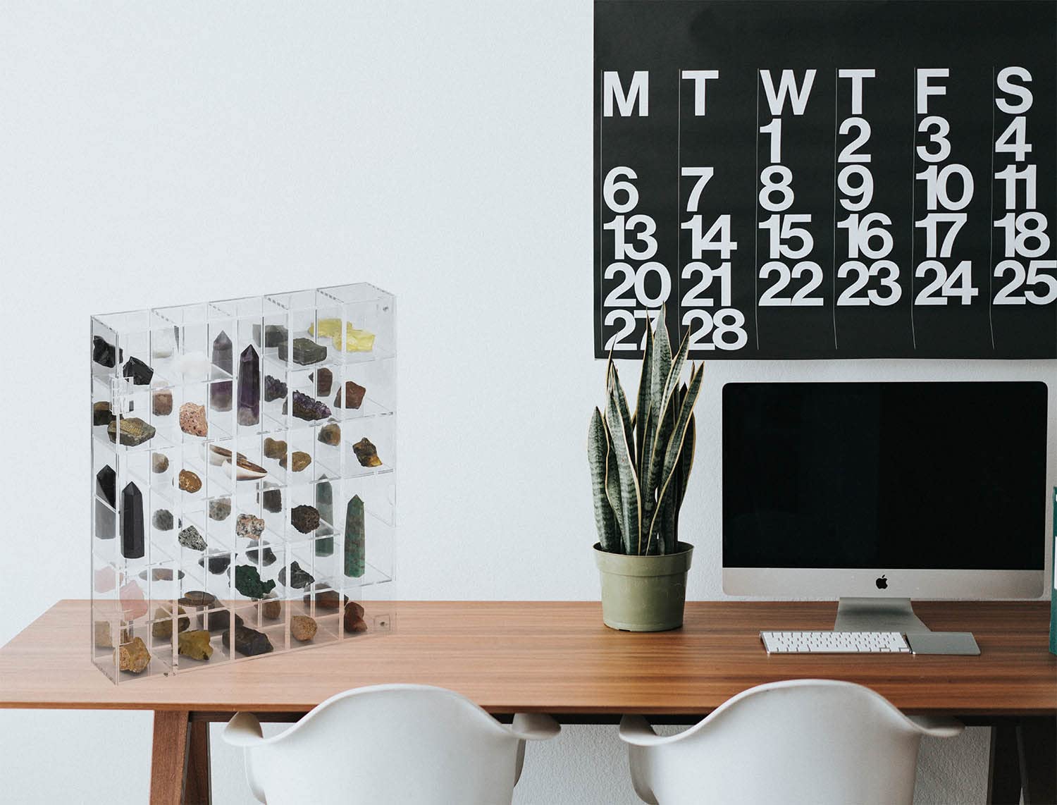 Mua Adjustable Rock Display Case Clear Acrylic Collection Box with ...