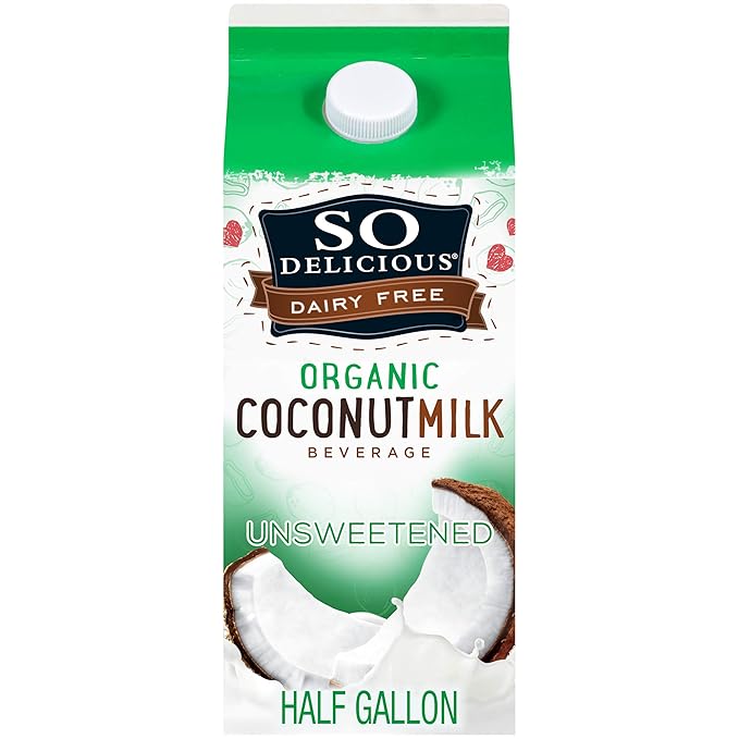 So Delicious Dairy Free Coconutmilk, Unsweetened, Vegan, Non-GMO ...