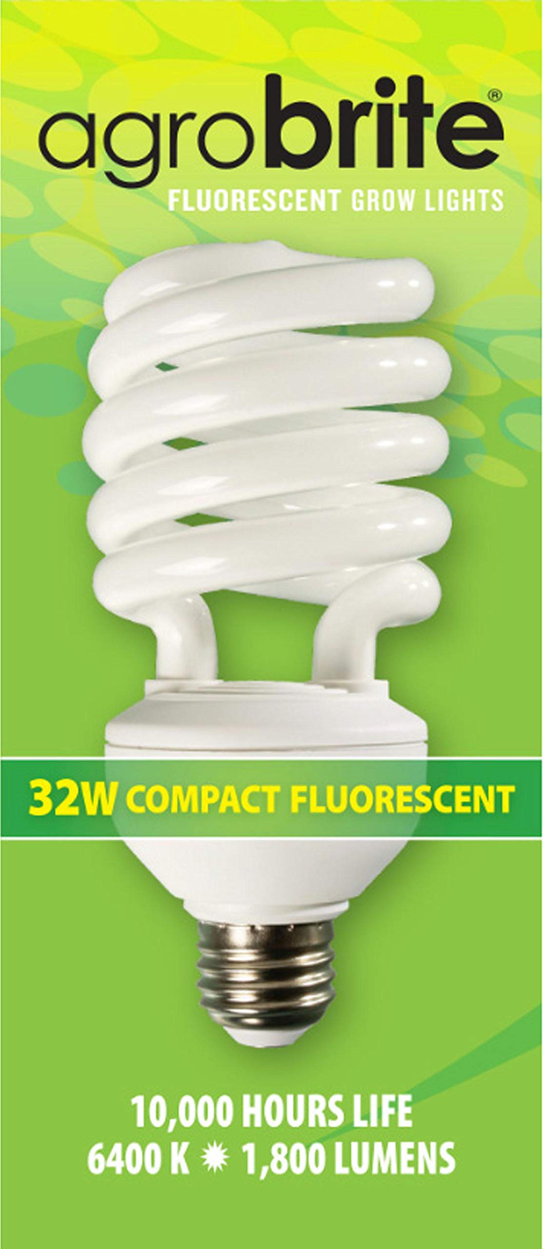 Agrobrite Hydrofarm FLC32D 32 Watt Compact Spiral Fluorescent Grow ...