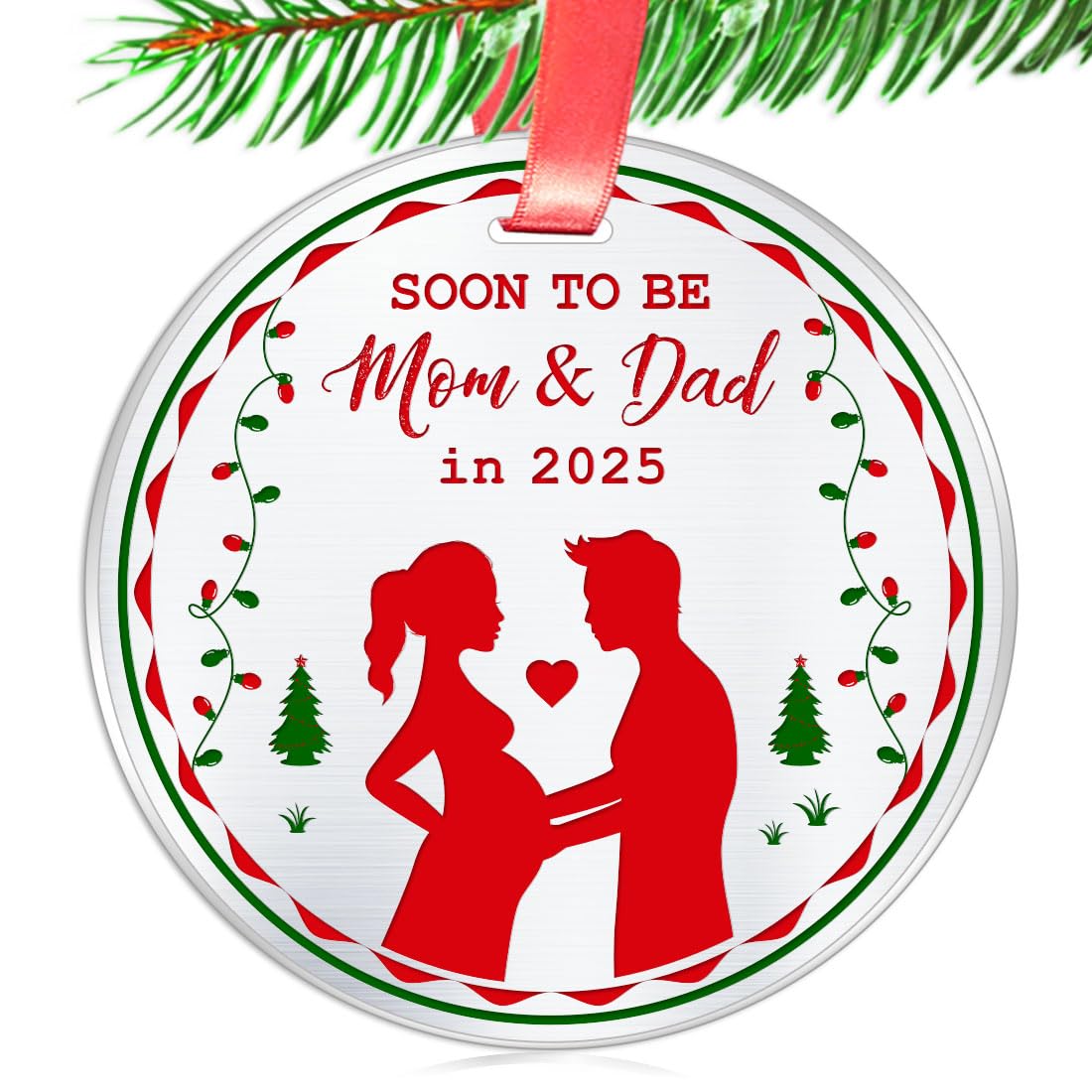 Soon to Be Mom & Dad in 2025 Christmas Ornaments - Expecting Baby ...