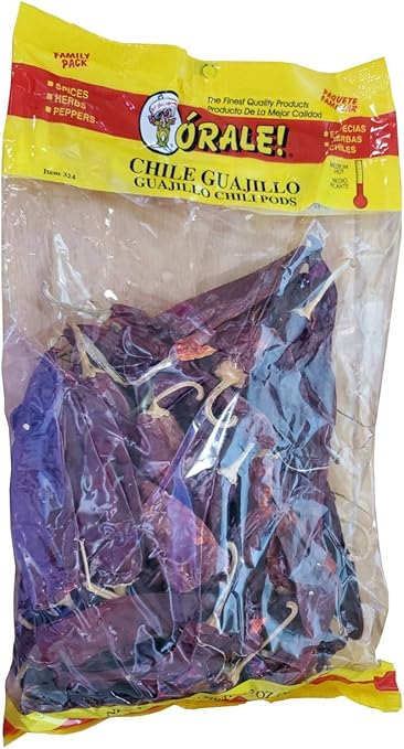 Orale! Guajillo Chili Pods Whole Spices (Medium Hot) Family Pack (12 oz ...