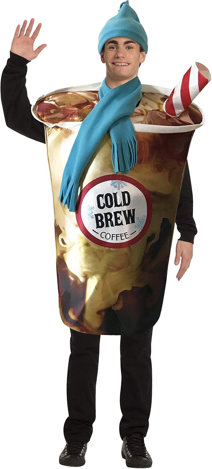 Amazon.com: Rasta Imposta Cold Brew Coffee Cup Costume Funny Hat Scarf ...