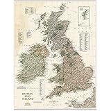 National Geographic: Britain and Ireland Classic Wall Map - Laminated ...