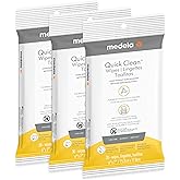 Amazon.com: Medela Quick Clean Breast Pump & Accessory Wipes 90ct, 3 ...