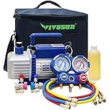 Amazon.com: XtremepowerUS 3CFM or 4CFM Air Vacuum Pump HVAC A/C Refrigeration Kit AC Manifold ...