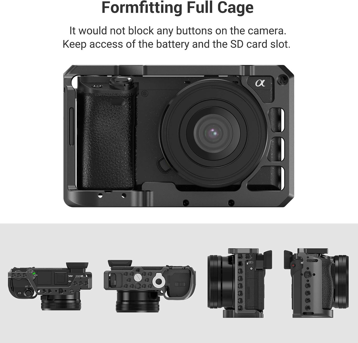 (New Version) SmallRig Camera Cage for Sony A6100/A6300/A6400/A6500 ...