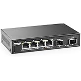 Amazon.com: MokerLink 4 Port 2.5G Ethernet Switch with 2 Port 10G SFP+ Slot, 4 x 2.5G Base-T ...
