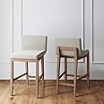 Amazon.com: Nathan James Gracie Modern Counter Height Bar Stool with ...