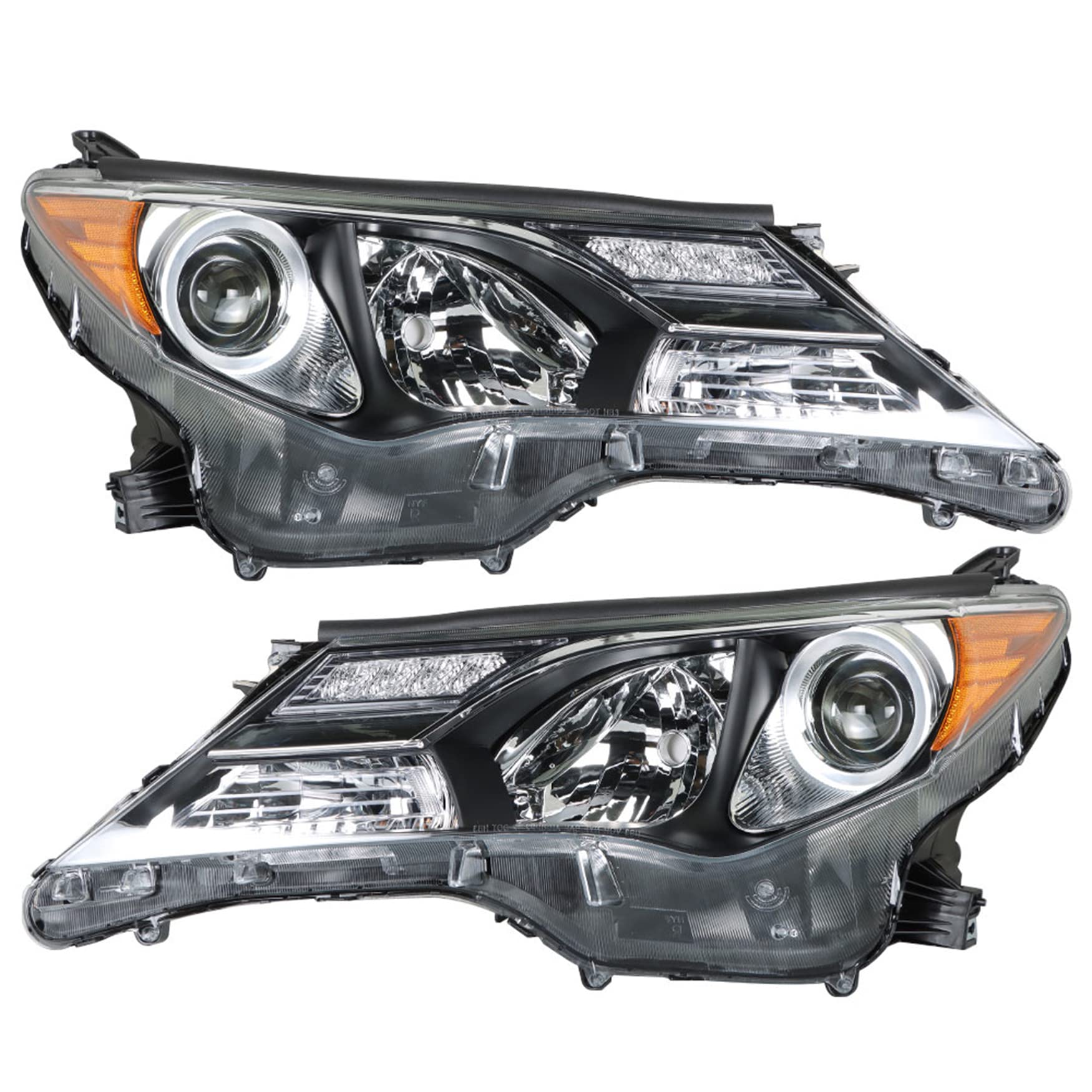 WFLNHB Front Headlights Assembly Replacement for Toyota RAV4 2013 2014 ...