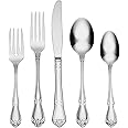 Amazon.com | Oneida B552020A True Rose 20 Piece Everyday Flatware Set ...
