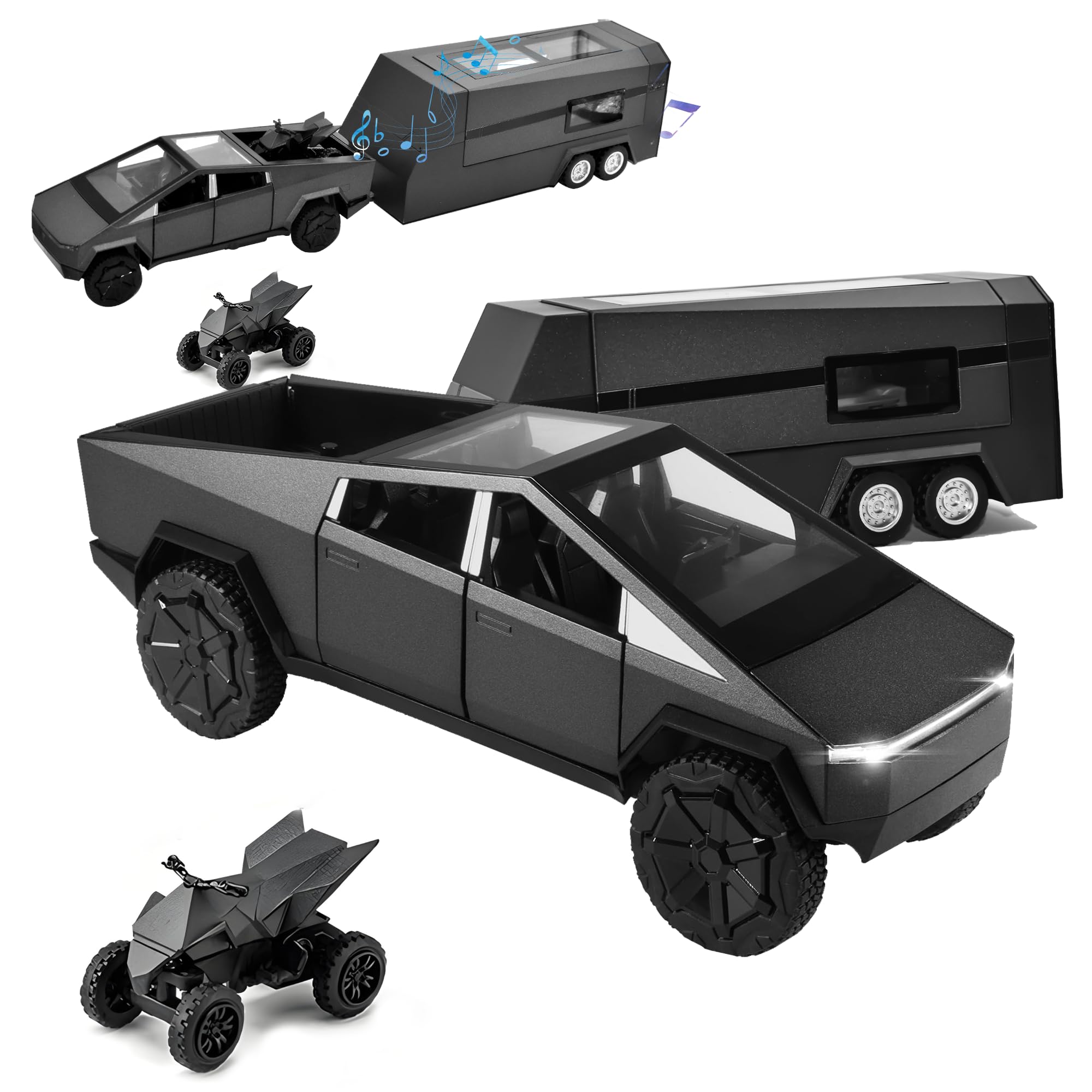 Mua Cybertruck Toy, Cyber Truck Toy with RV, Motorcycle and Cybertquad ...