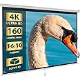 Amazon.com: SUPER DEAL 100'' 16:10 HD Projection Screen Foldable Anti ...
