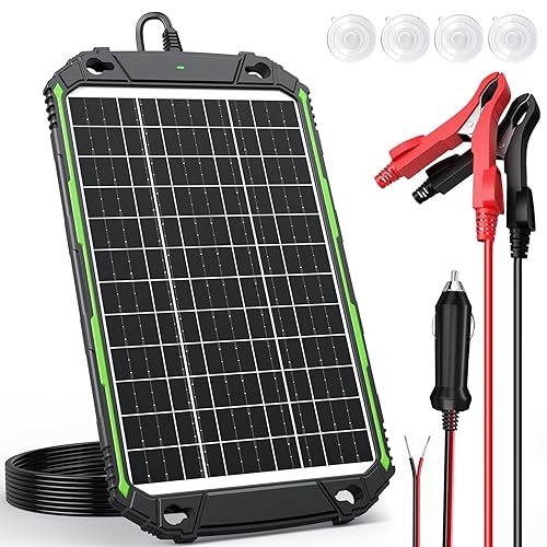 15W 12V Solar Battery Charger Maintainer PRO, Built-in Smart MPPT ...