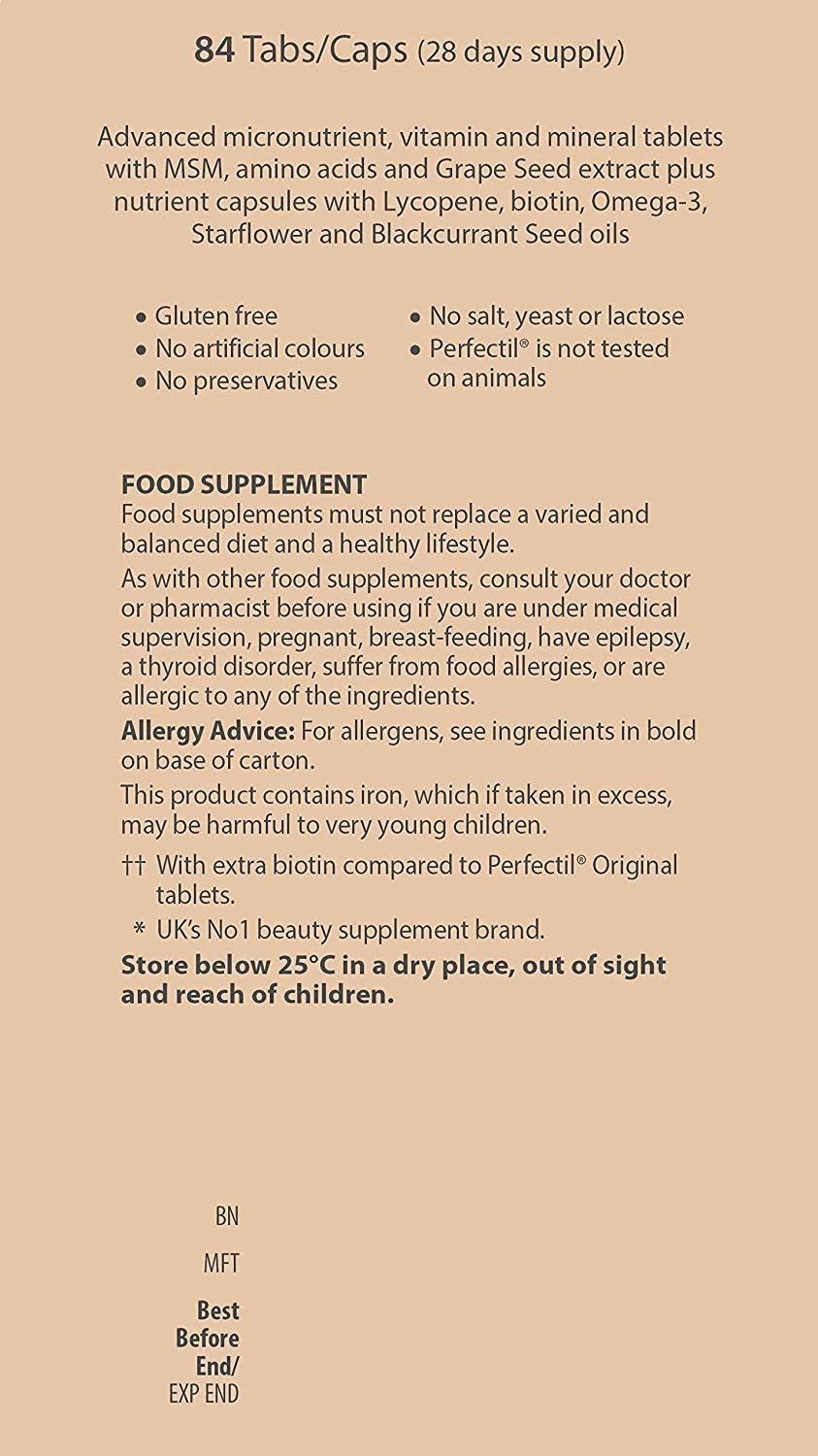 (2 PACK) – Vitabiotics Perfectil Max Tablets & Capsules | 56+28+s | 2 PACK – SUPER SAVER – SAVE ...