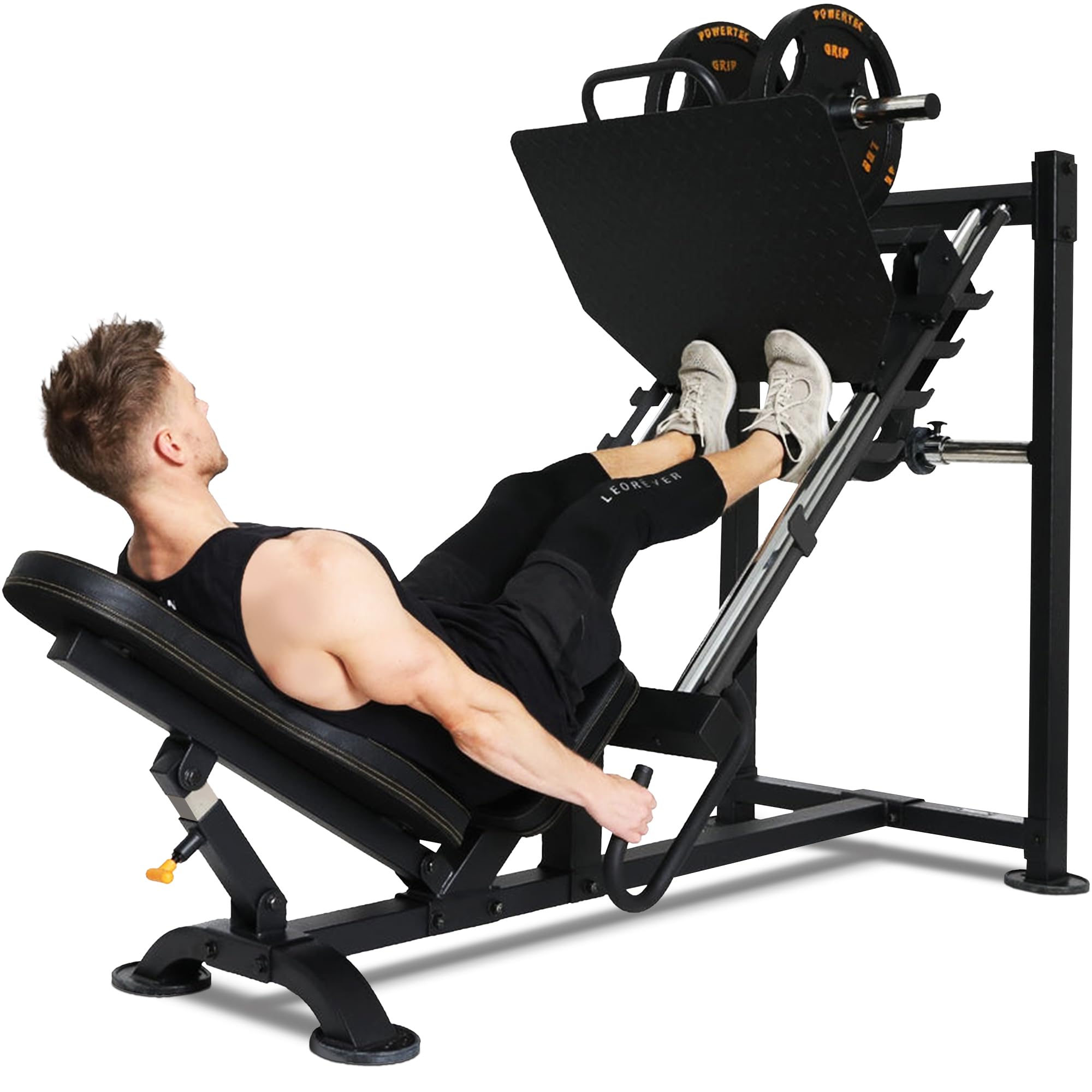 Mua Powertec Fitness Leg Press Machine, 1000 LB Weight Capacity, Black ...