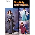 Amazon.com: Simplicity Sewing Pattern 9891 Misses Costumes, RR (14-16 ...