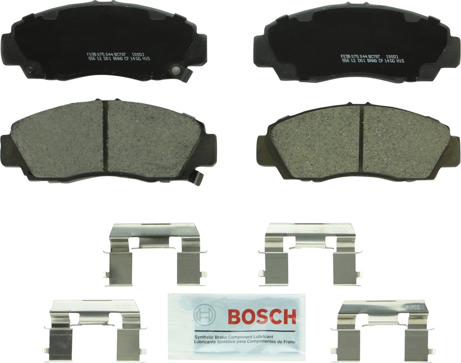 BOSCH BC787 QuietCast Premium Ceramic Disc Brake Pad Set - Compatible ...