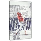 Amazon.com: Mike Trout Baseball Posters for Wall Home Run Poster for ...