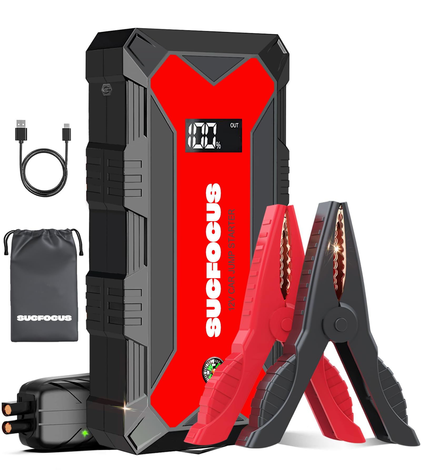 Mua Jump Starter, 2500A Battery Jumper Starter Portable (for 8.0L Gas ...
