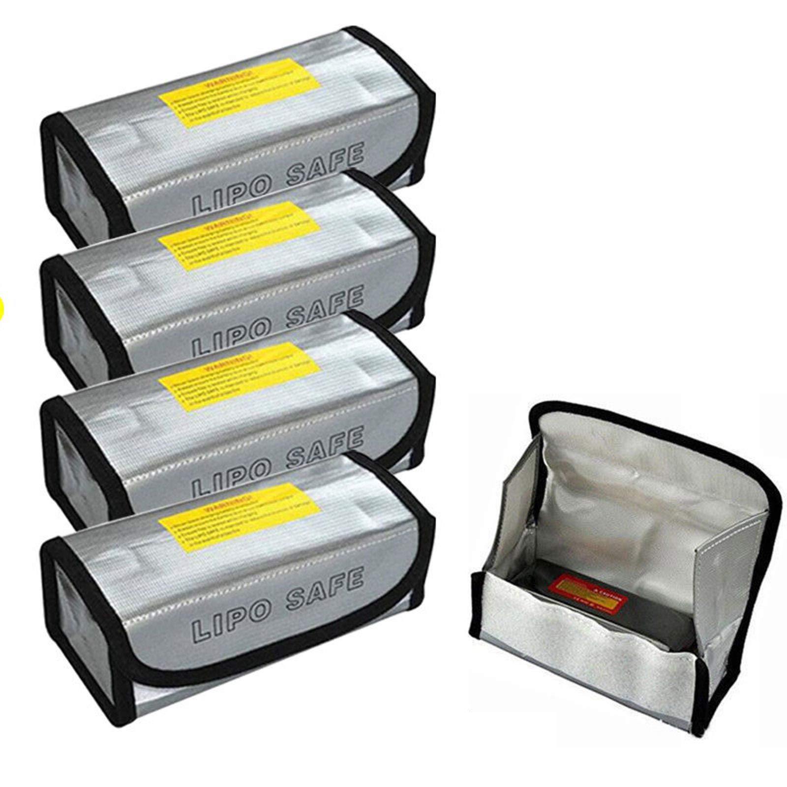 sccsport 4pcs Lipo Battery Fireproof Explosion Proof Bag Storage Guard ...