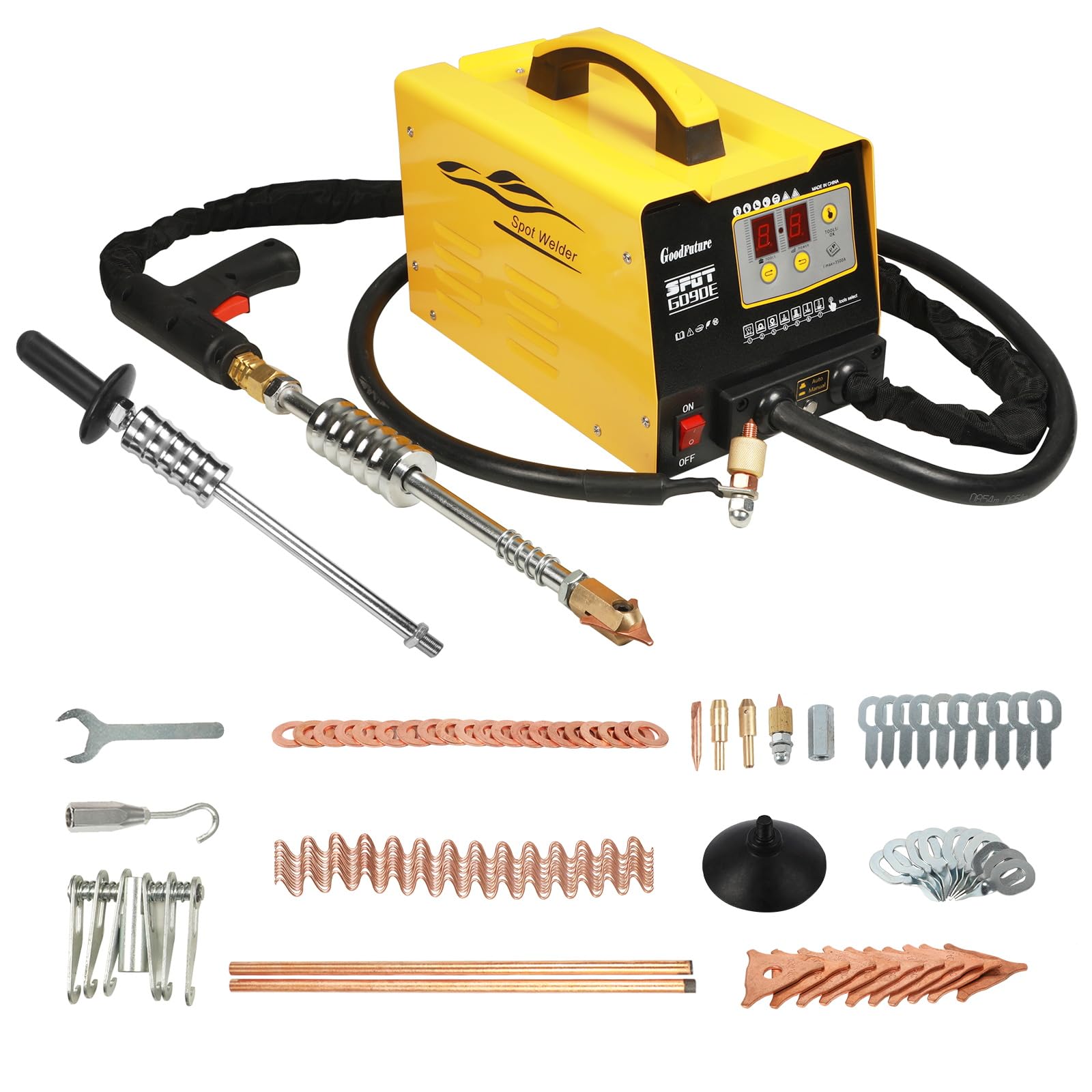 PLAYOCCAR Vehicle Panel Spot Puller Dent Spotter 110V, 3500A Spot Dent ...