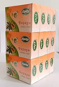 PYARY PAPAYA HERBAL SOAP, 75GM, PACK OF 12 UNITS: Buy Online at Best ...