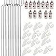 Amazon.com: 12Pcs Adjustable Pushrod Connector Linkage Stopper 1.8mm ...