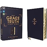NIV, The Grace and Truth Study Bible, Leathersoft, Navy, Red Letter ...