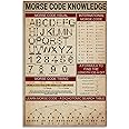 Amazon.com: Morse Code Knowledge Poster, Science Print Wall Art, Morse ...