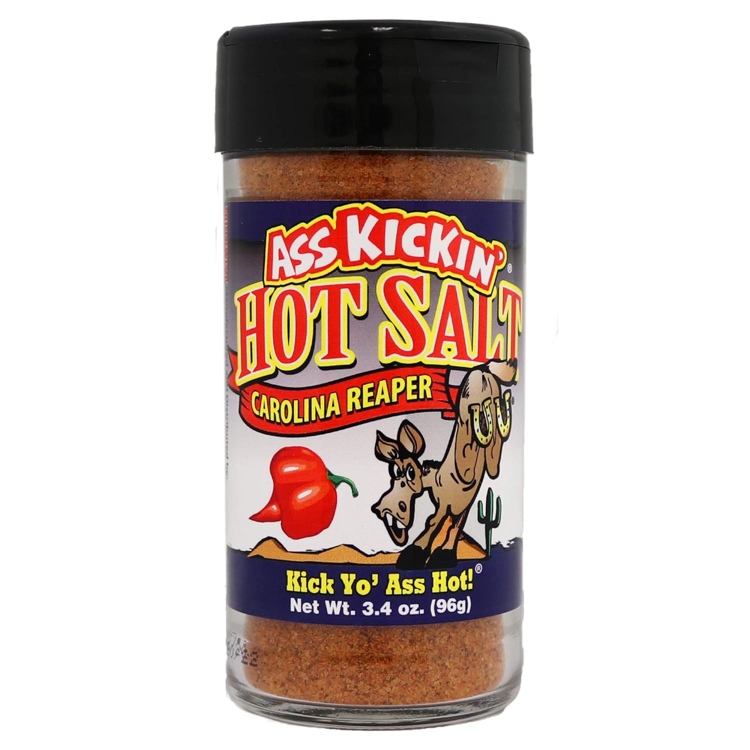 Amazon.com : Ass Kickin' Hot Spicy Carolina Reaper Pepper Salt – 3.4oz ...