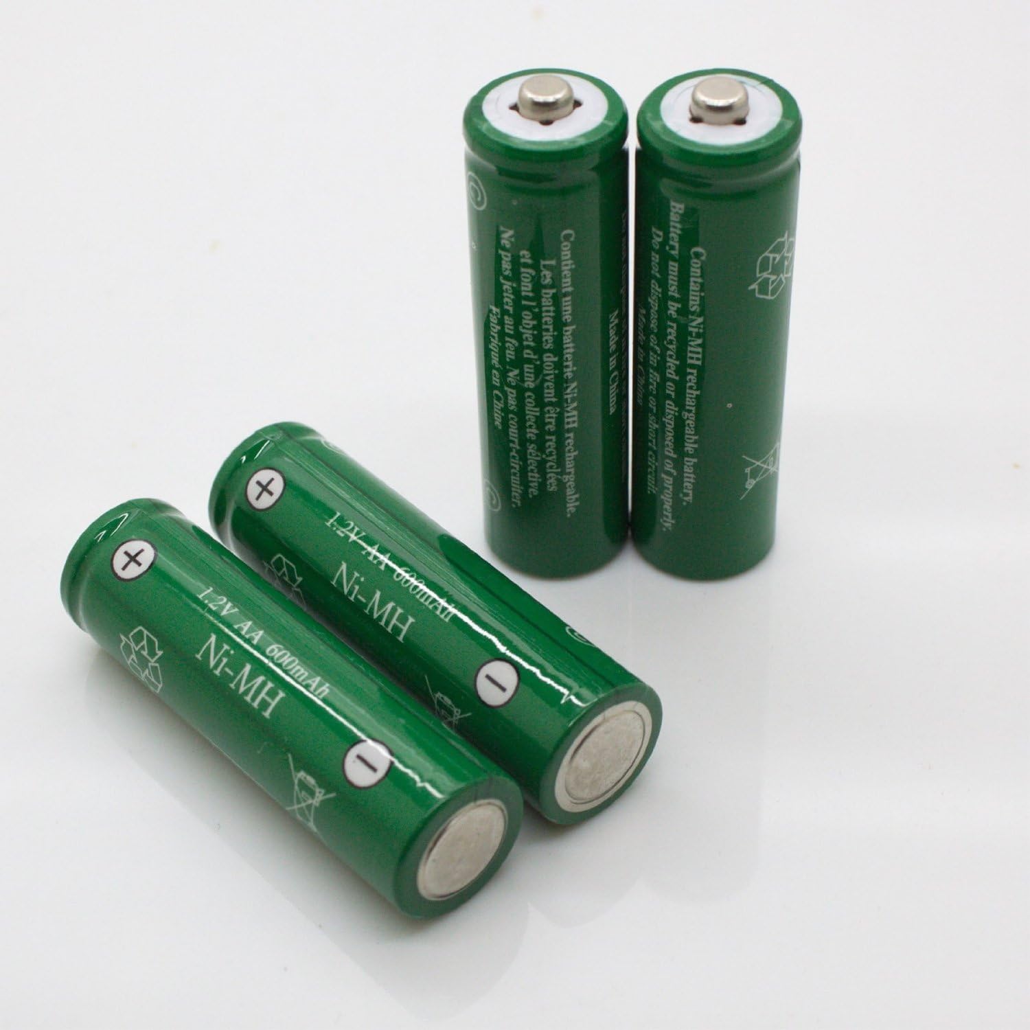 Amazon.com: AA Ni-MH 600mAh Rechargable Batteries Perfect for Solar ...