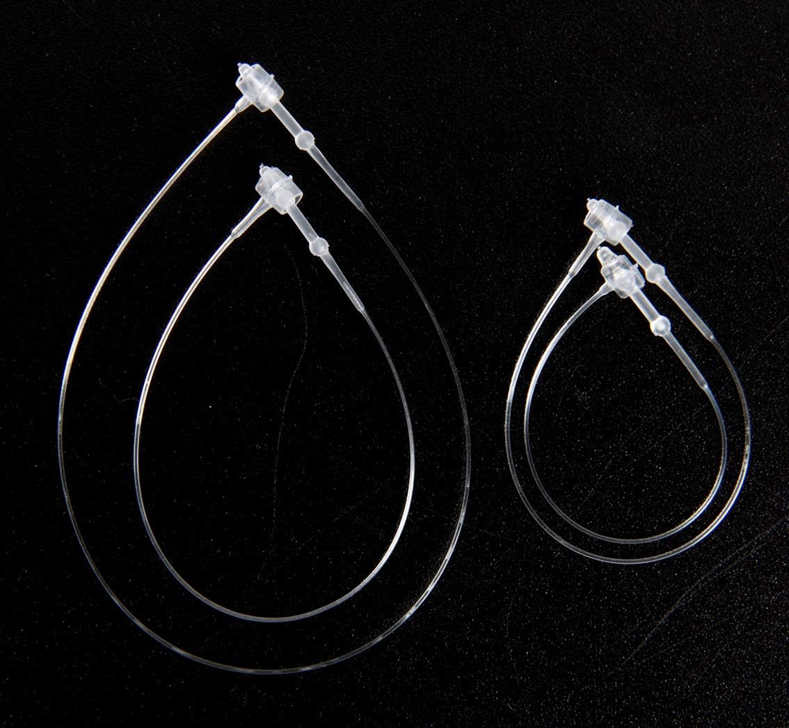 SBYURE 2000pc Plastic Tag Fastener Hang Tag Snap Lock Pin Security Loop ...