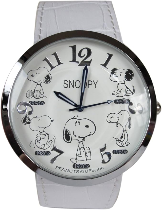 Silver Snoopy Timeline Watch - Mens Snoopy Watch: Amazon.co.uk: Watches