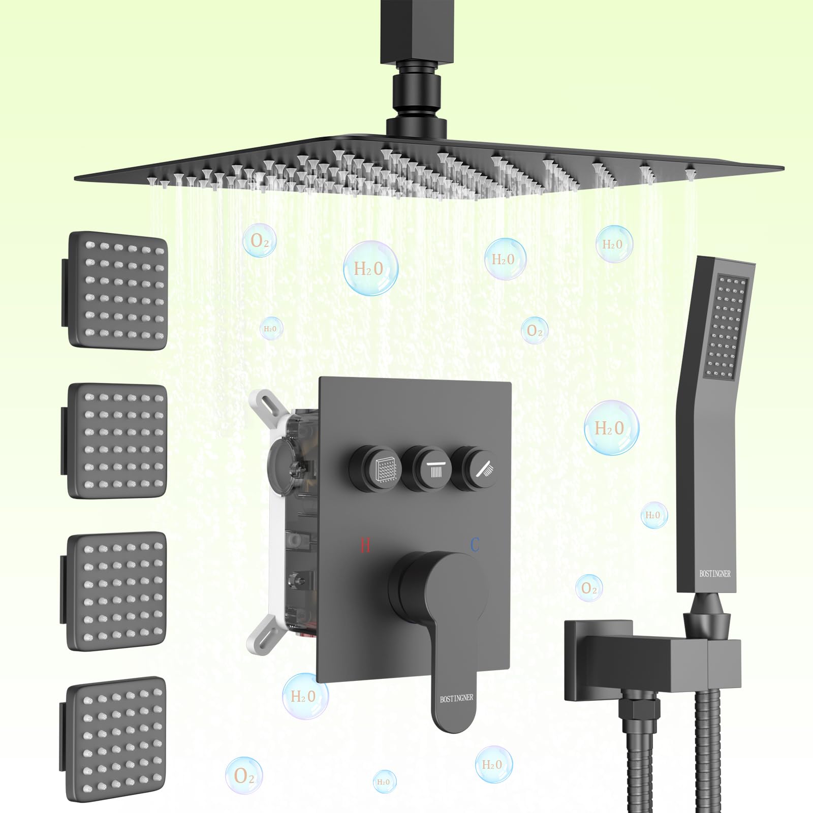 Mua Shower Jets Body Sprays System Bostingner Push Button Shower Jets ...