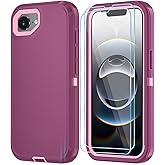 Amazon.com: Jelanry Case for iPhone 16e 2025, Heavy Duty & Rugged Dual-Layer with USB C Port ...