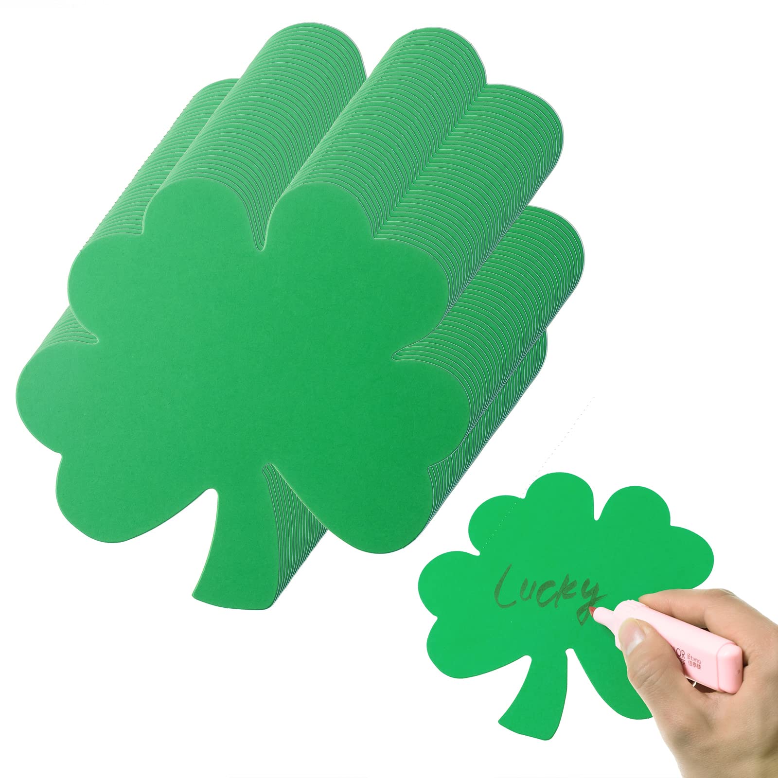 Mua MixTeach 72 Pieces Four Leaf Clover Cutouts Paper Shamrocks 6 ...