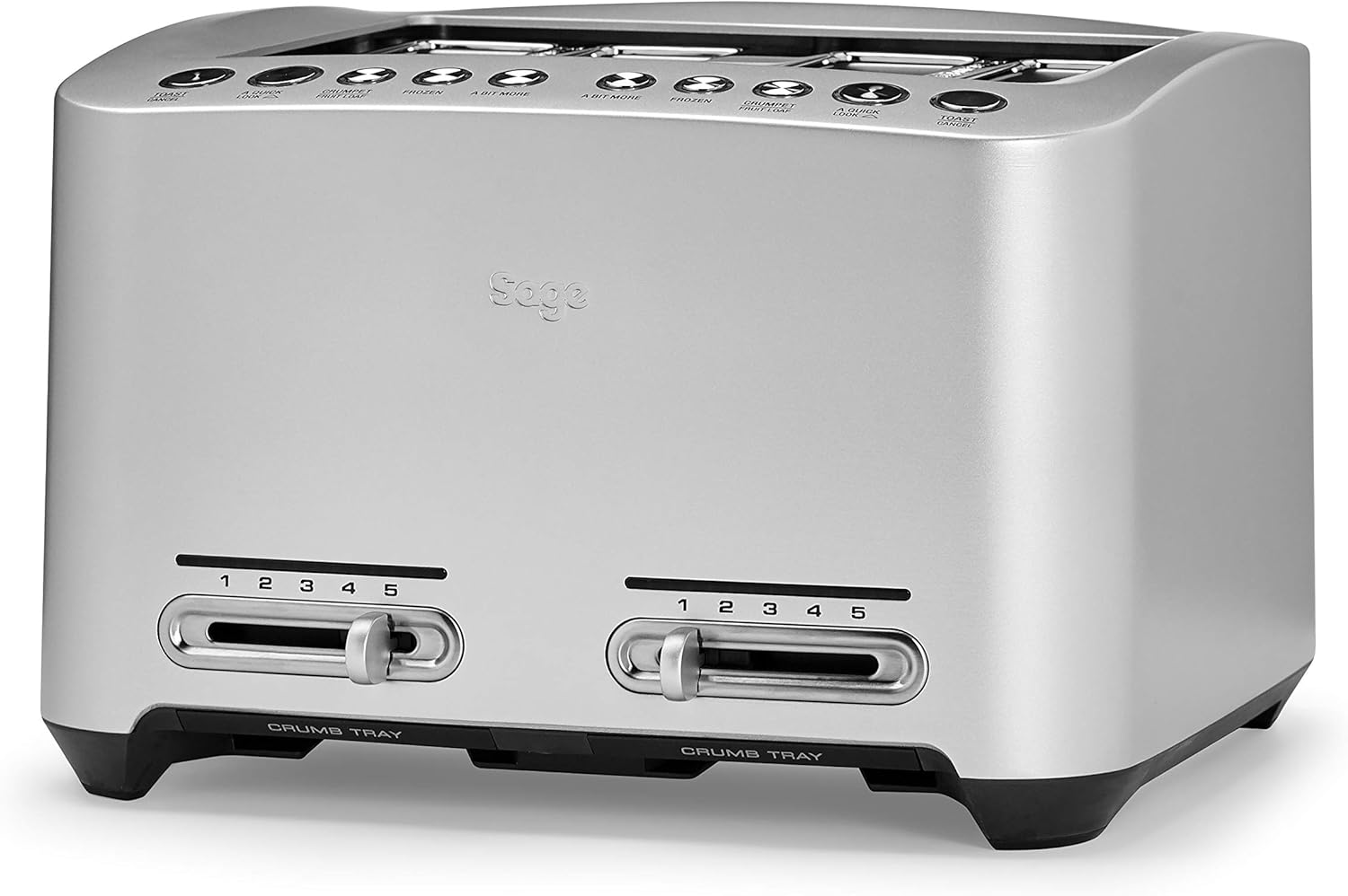 Sage BTA845UK the Smart Toaster 4 Slice Motorised Toaster – Silver ...