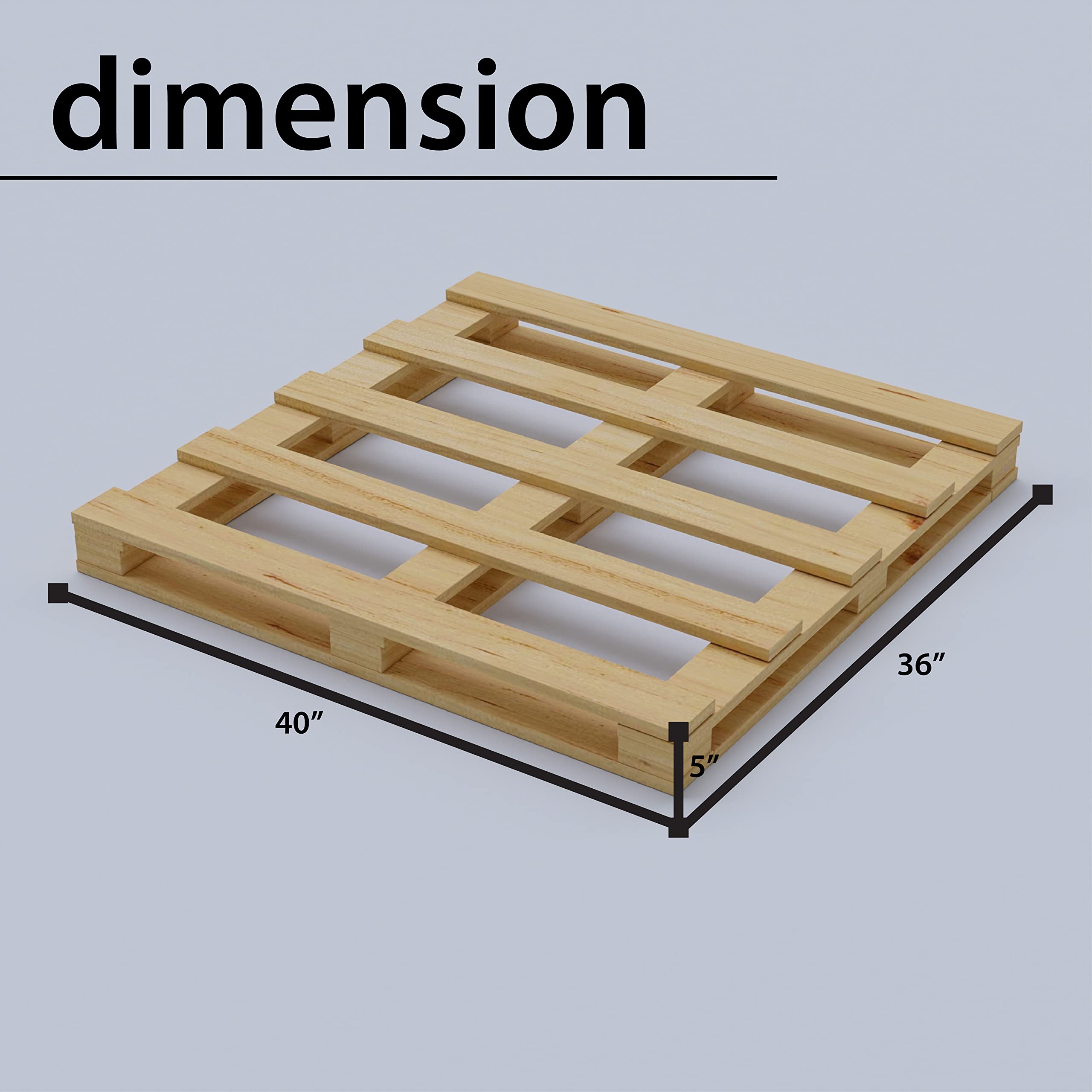 Treaton, 4 Way Wooden Pallets, Easy For Commercial Use, Fully Assembled ...