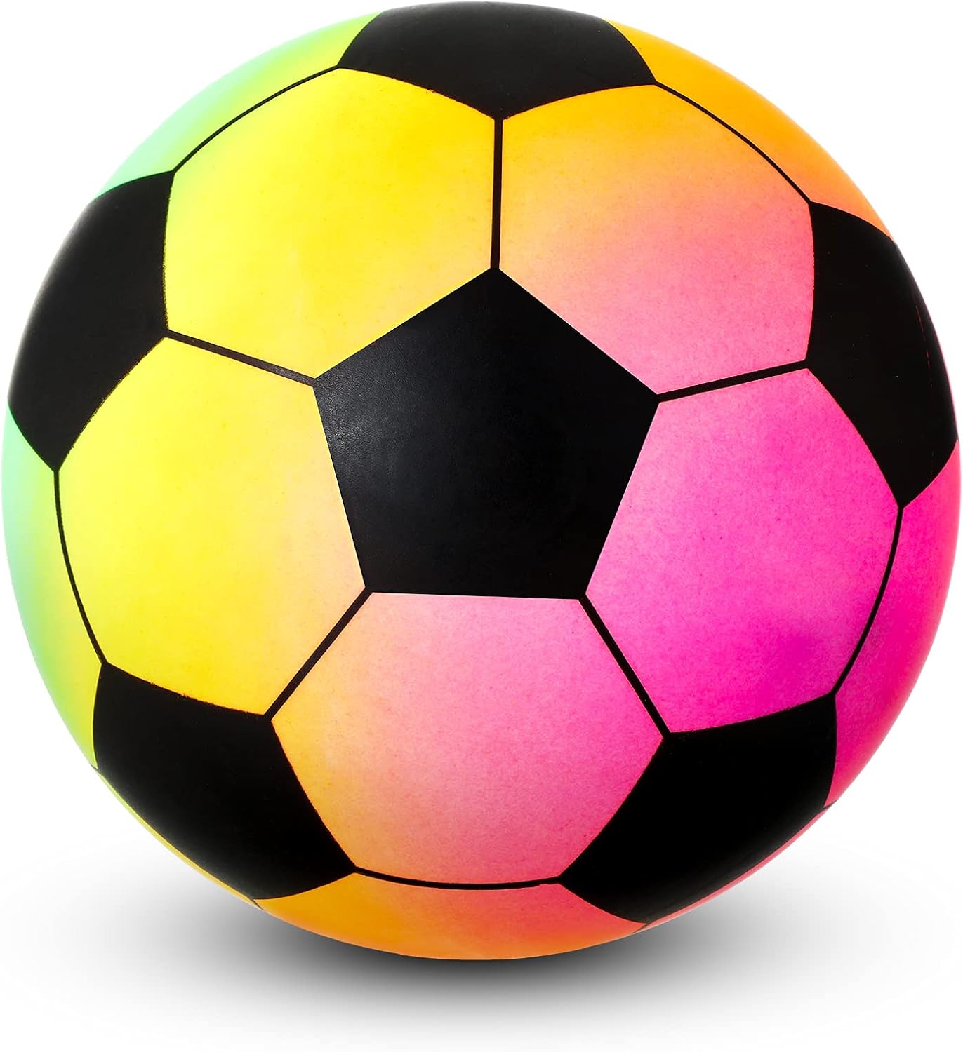 PVC Rainbow Football Inflatable Beach Ball 9 Inch Summer Beach Football ...