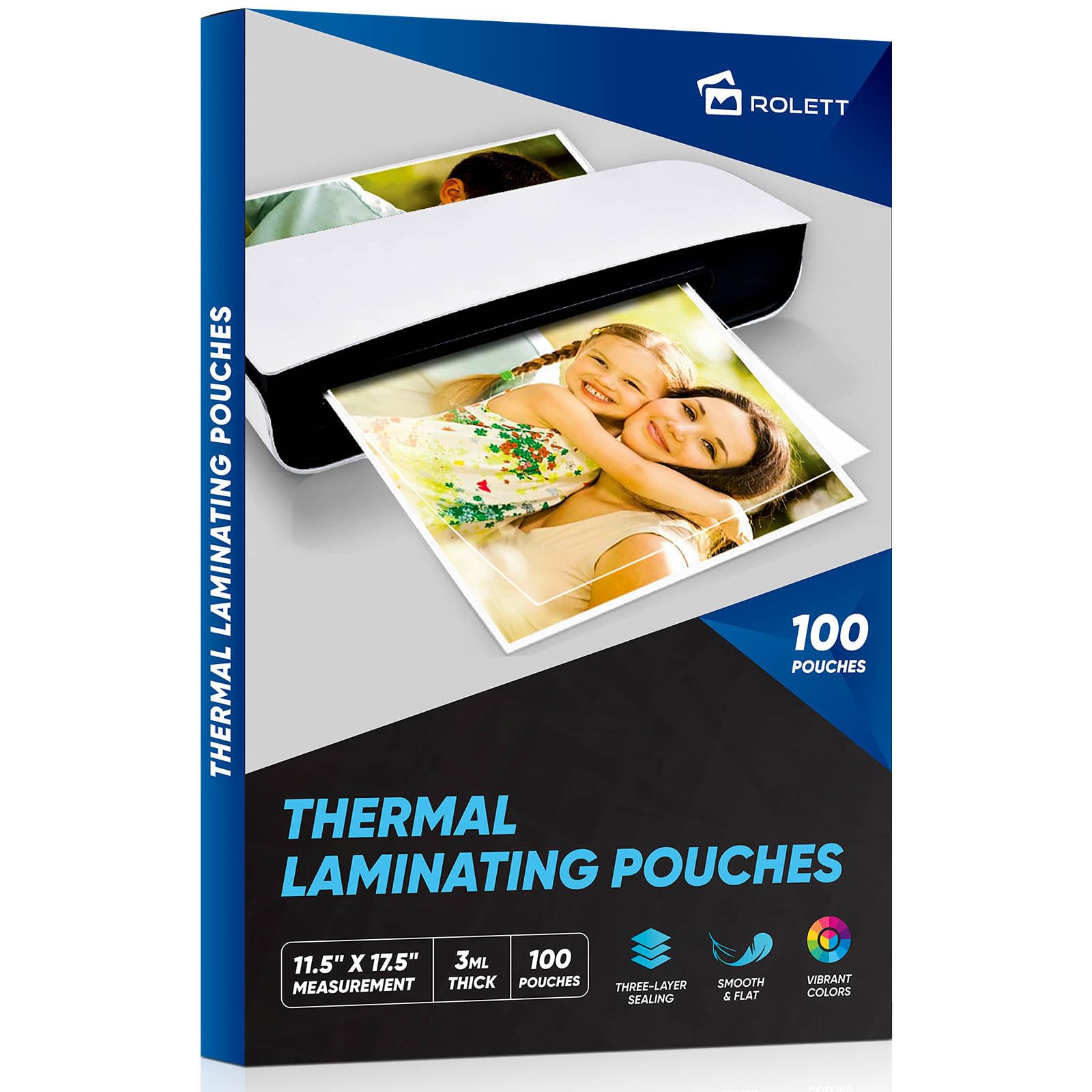 Rolett Laminating Sheets, 100 Pack Laminating Pouches Holds 11 x 17 ...