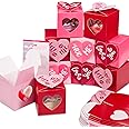 Amazon.com: Whaline 24Pcs Valentine's Day Treat Boxes Red Pink Heart ...