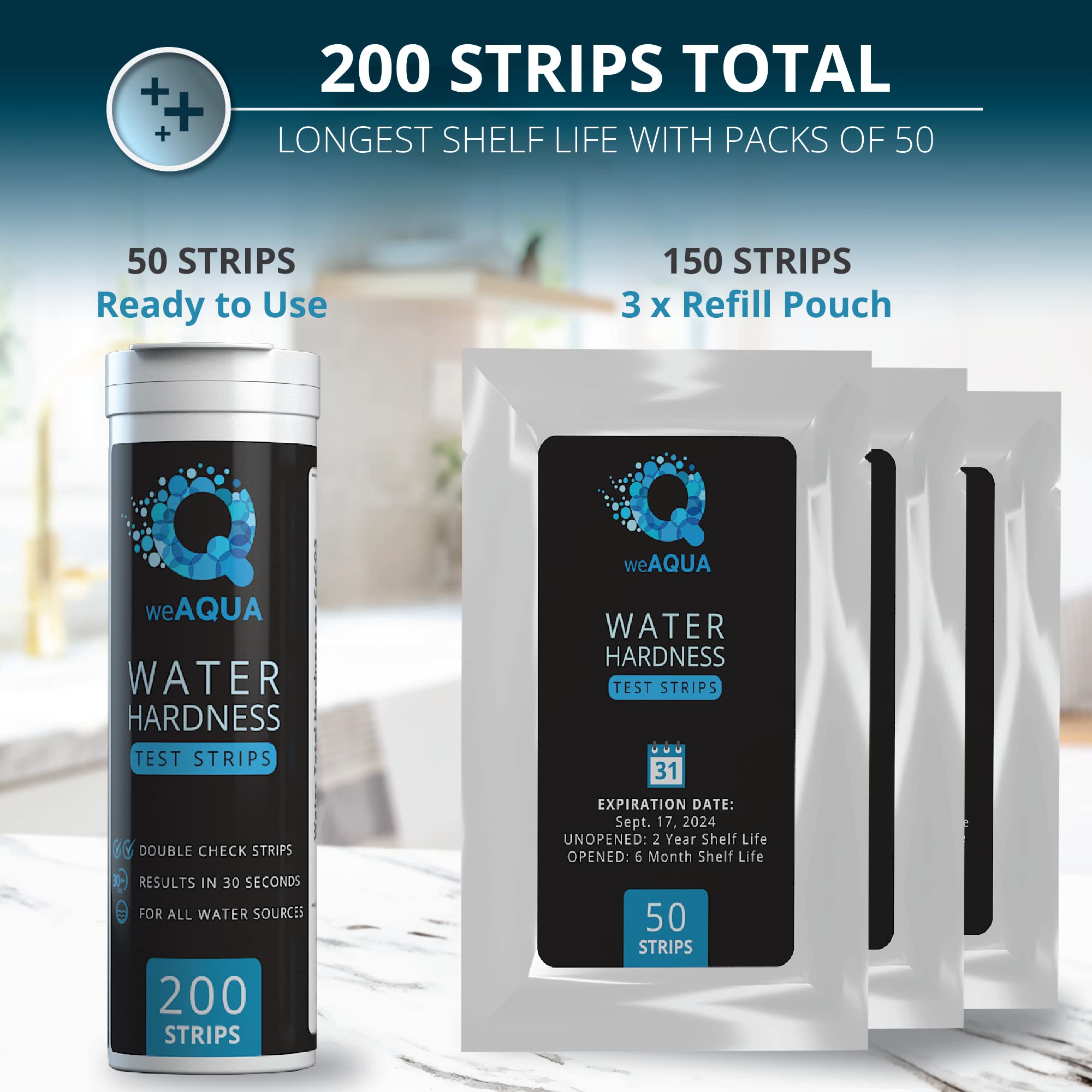 Mua Water Hardness Test Kit - DoubleCheck200 Strips with Sample Cup ...