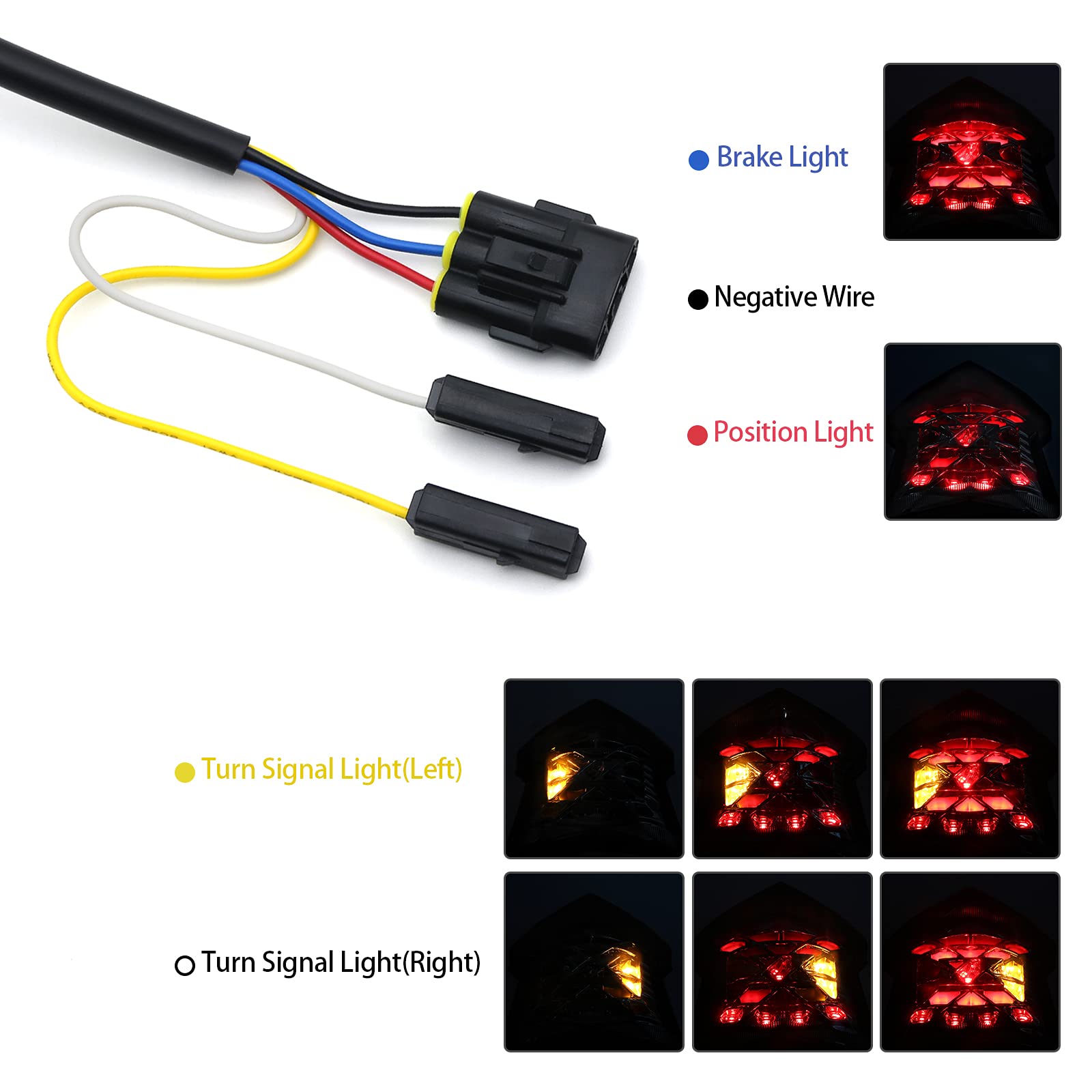Mua Integrated LED Tail Lights for 2017-2025 Kawasaki 650 Z650 Z900 ZH2 ...