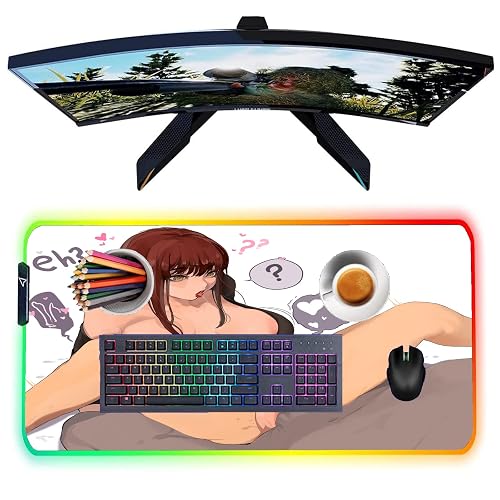Mouse Pads Sexy Anime Girl Gaming Mouse Pad Rgb Computer Mat Large Pad 3858