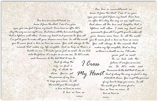 Amazon I Cross My Heart Lyrics Poster Print 24 X 16 Posters Prints amazon-i-cross-my-heart-lyrics-poster-print-24-x-16-posters-prints