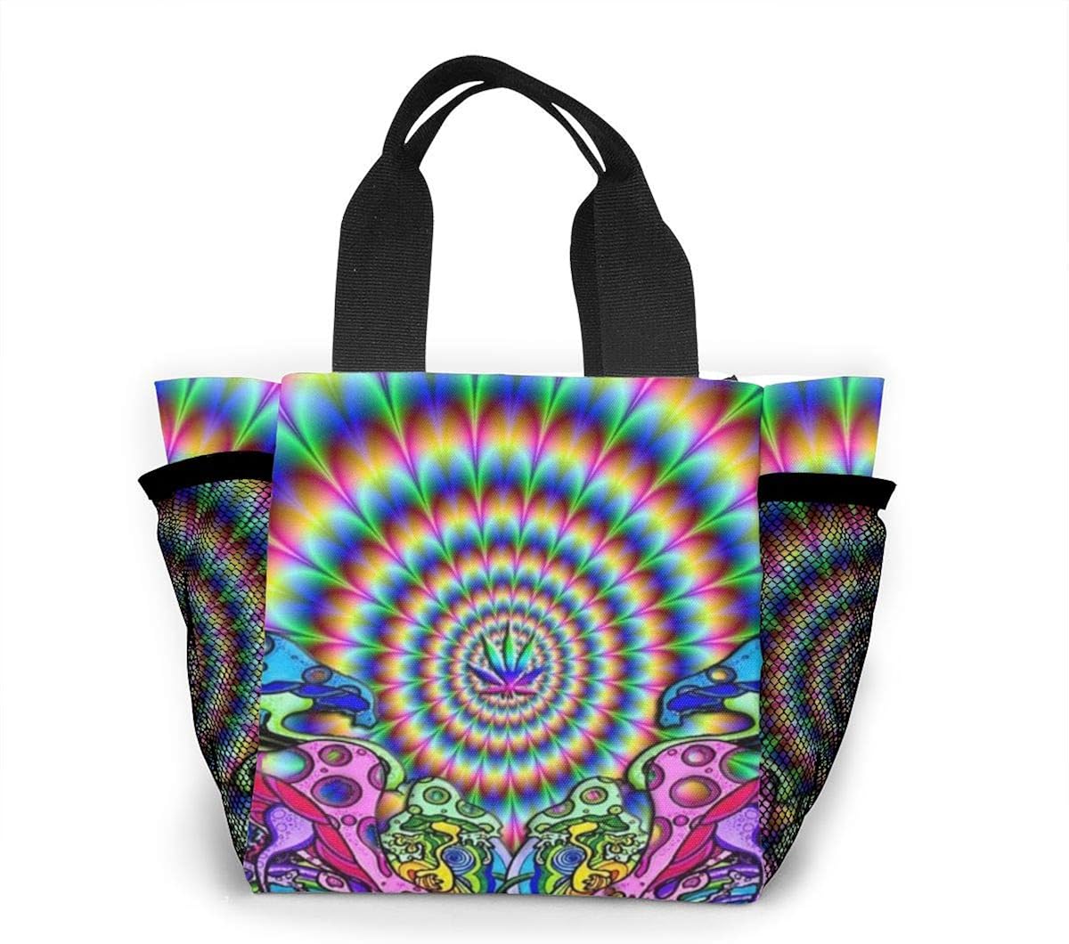 Trippy Marijuana Weed Leaf Bolso mujer moda bolsa reutilizable para la ...