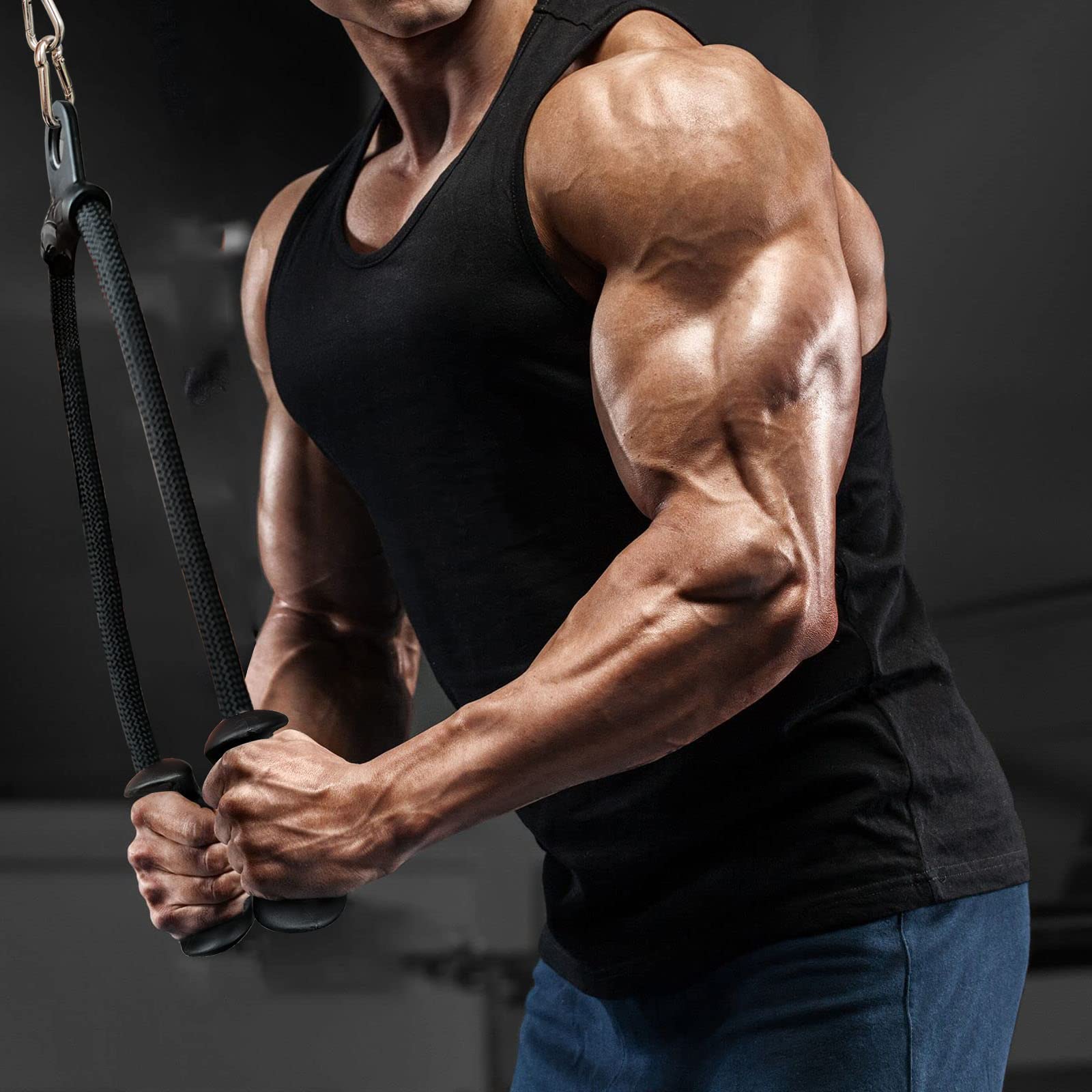 Mua Ergonomic Tricep Rope Pulldown Attachments, Upgraded 27 32 40 & 47 ...